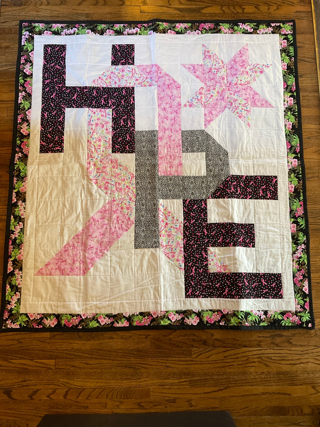 Breast Cancer Quilt - Etsy