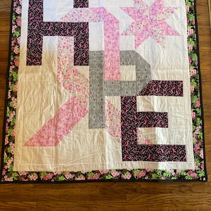 Breast Cancer Quilt - Etsy