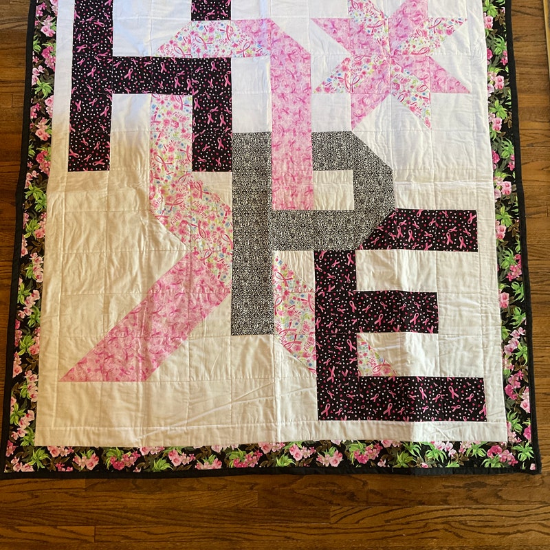 Breast Cancer Quilt - Etsy