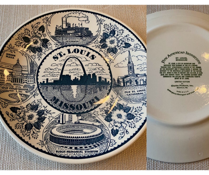 Retro Souvenir State and Commemorative Plates in Assorted Shapes and ...