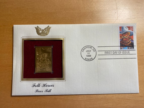 22kt Golden Replica First Day of Stamp Issue Envelopes With | Etsy