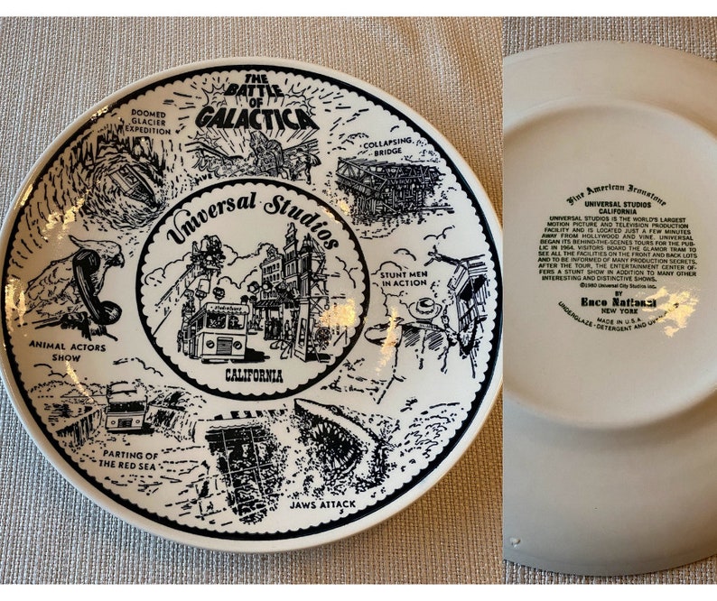 Retro Souvenir State and Commemorative Plates in Assorted Shapes and ...