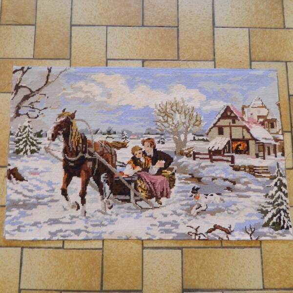 Vintage Winter Scene - Etsy