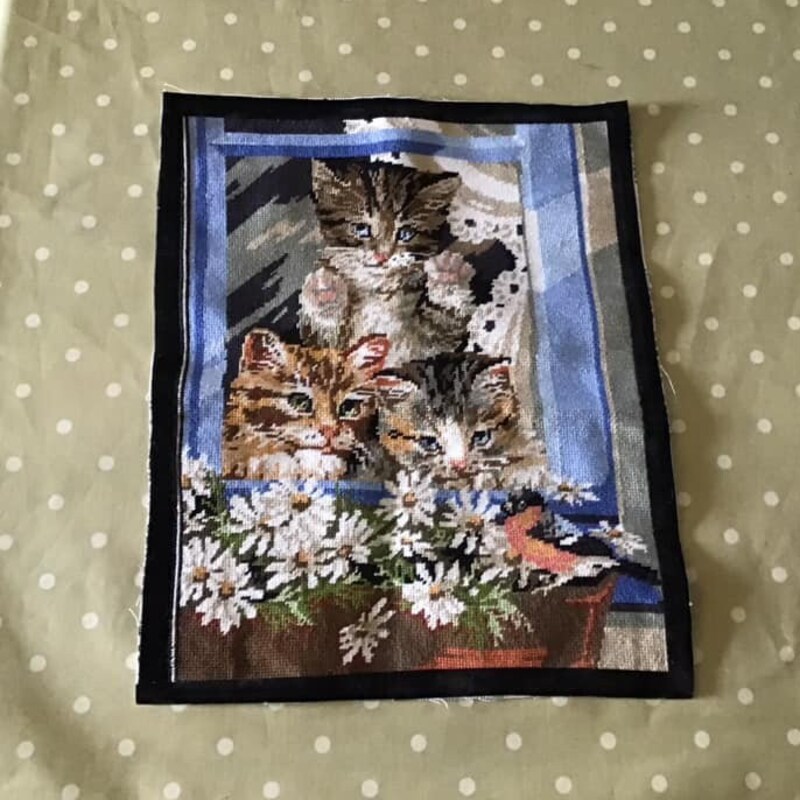 Cat Needlepoint - Etsy