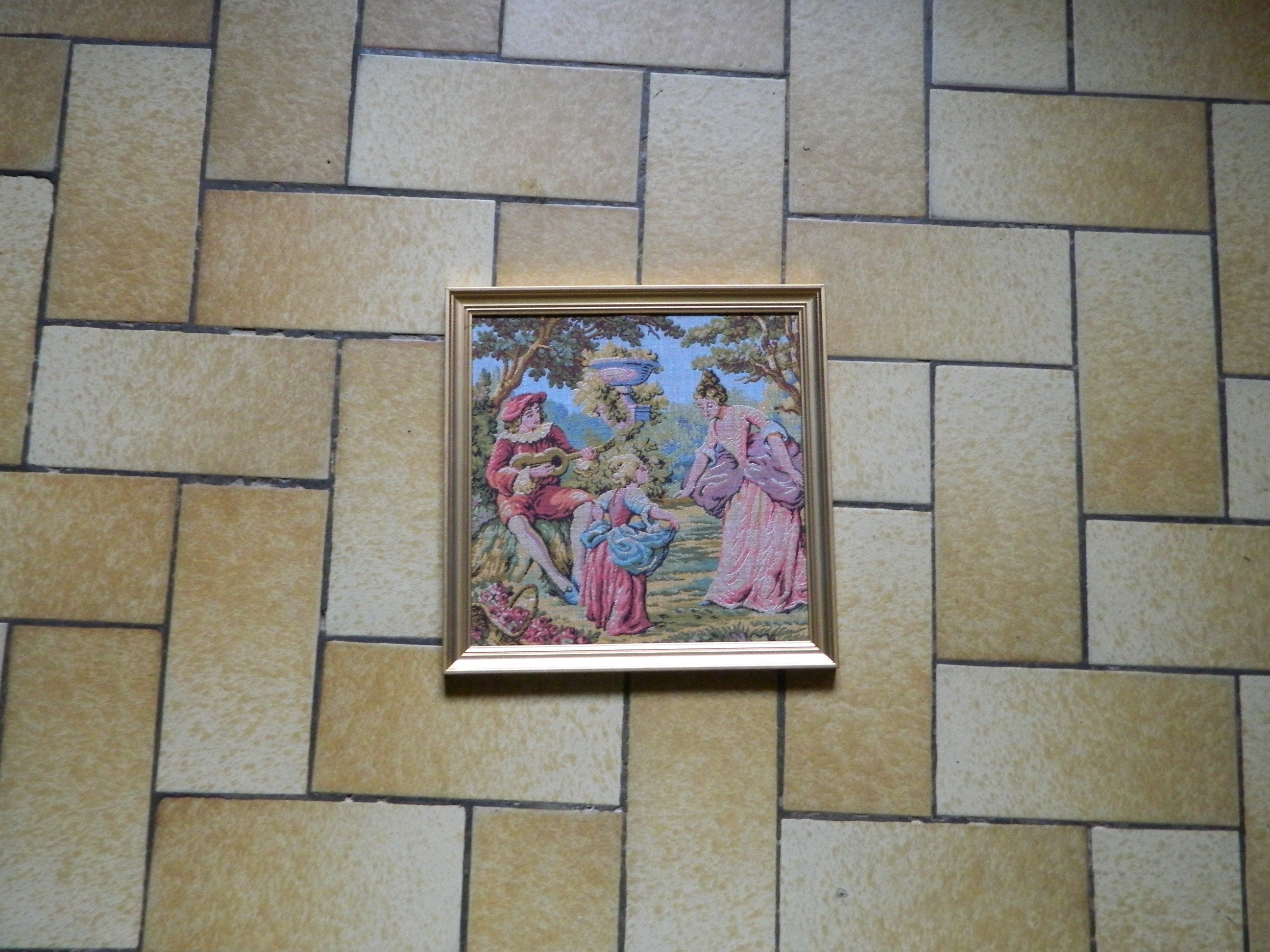 Medieval Picture, Medieval Canvas, Medieval Framed, French Framed, Gold ...