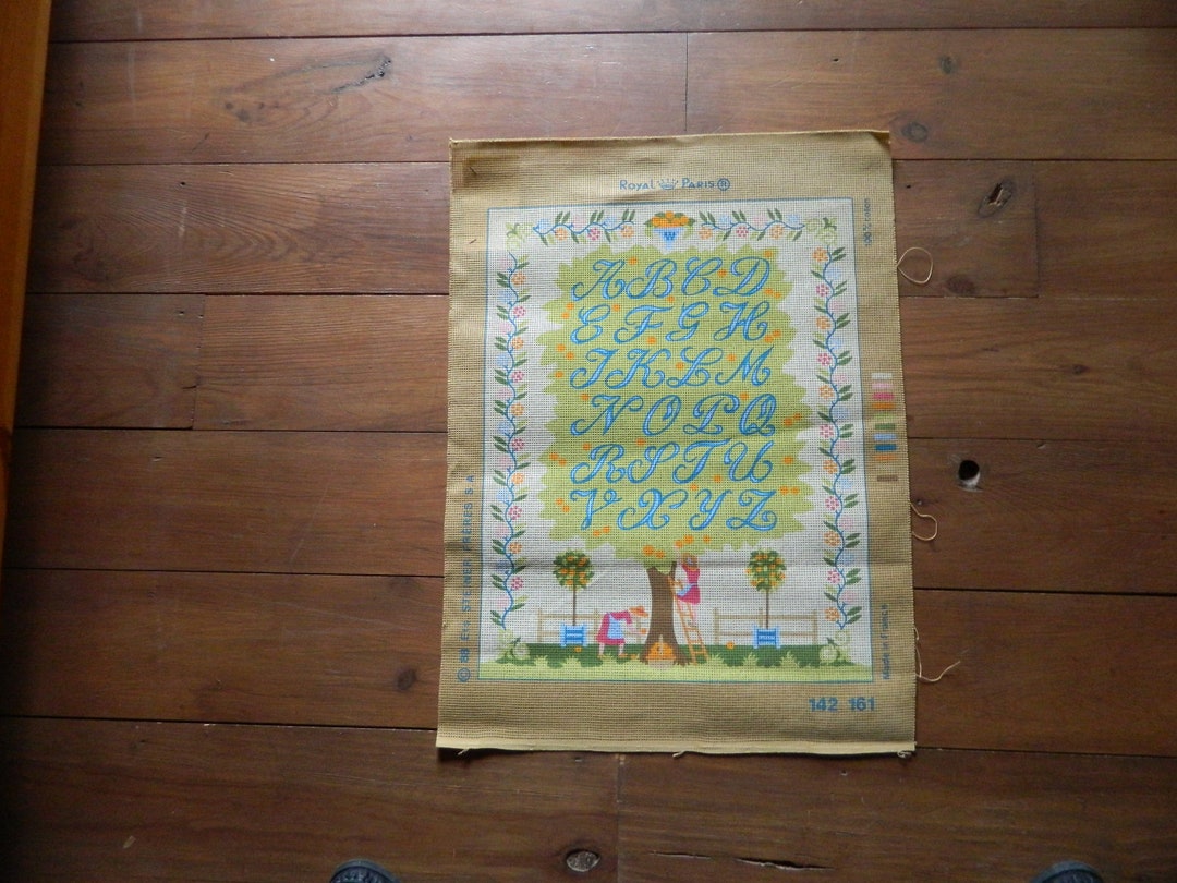 New Canvas, Brand New, ABC Alphabet, Needlepoint, Made in France ...