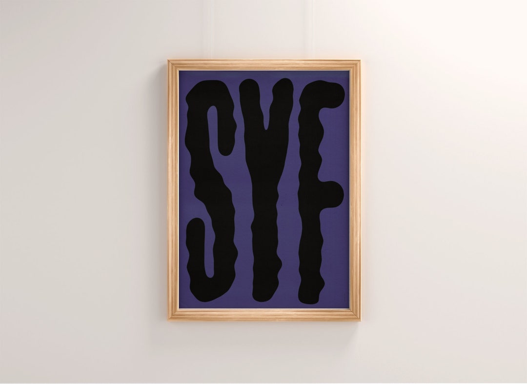 SYF POSTER, Mess ,disorder, Typo, Typography, Wall, Art, Print ...