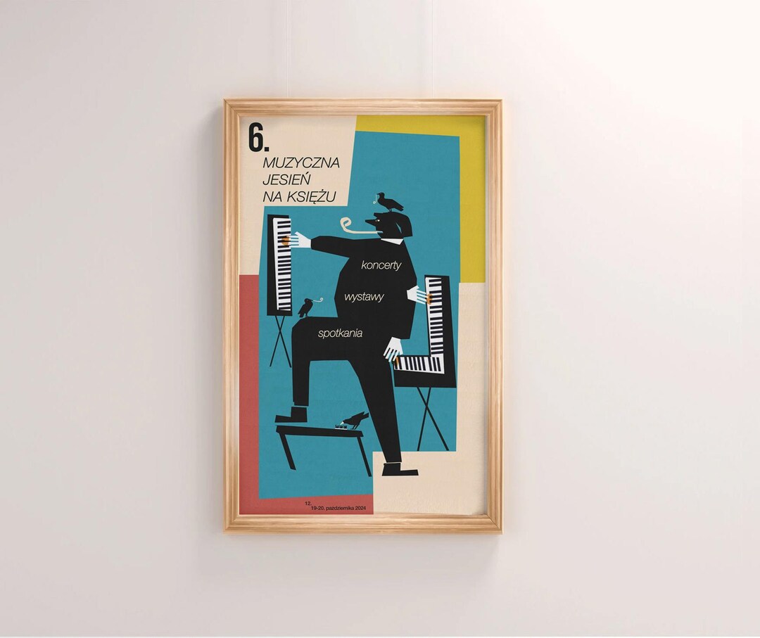 Musical Autumn, Music Local Festival, Original Polish Gig Poster, Print ...