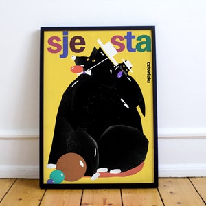 Siesta, Man! Chillout, Relax Original Polish Poster, Print ...