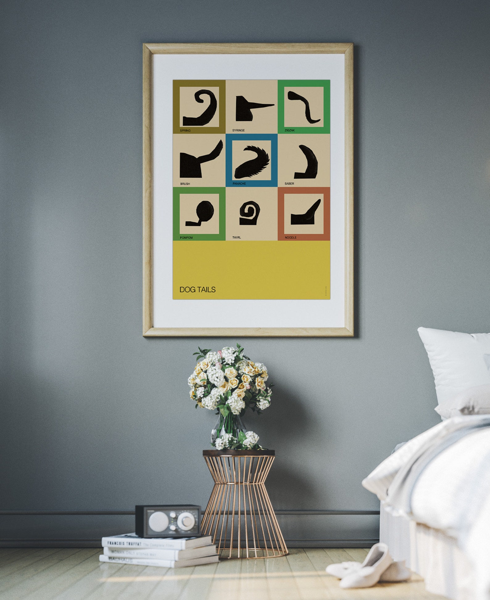 DOG TAILS TYPOLOGY Oryginal Polish Poster for Dog Lovers - Etsy