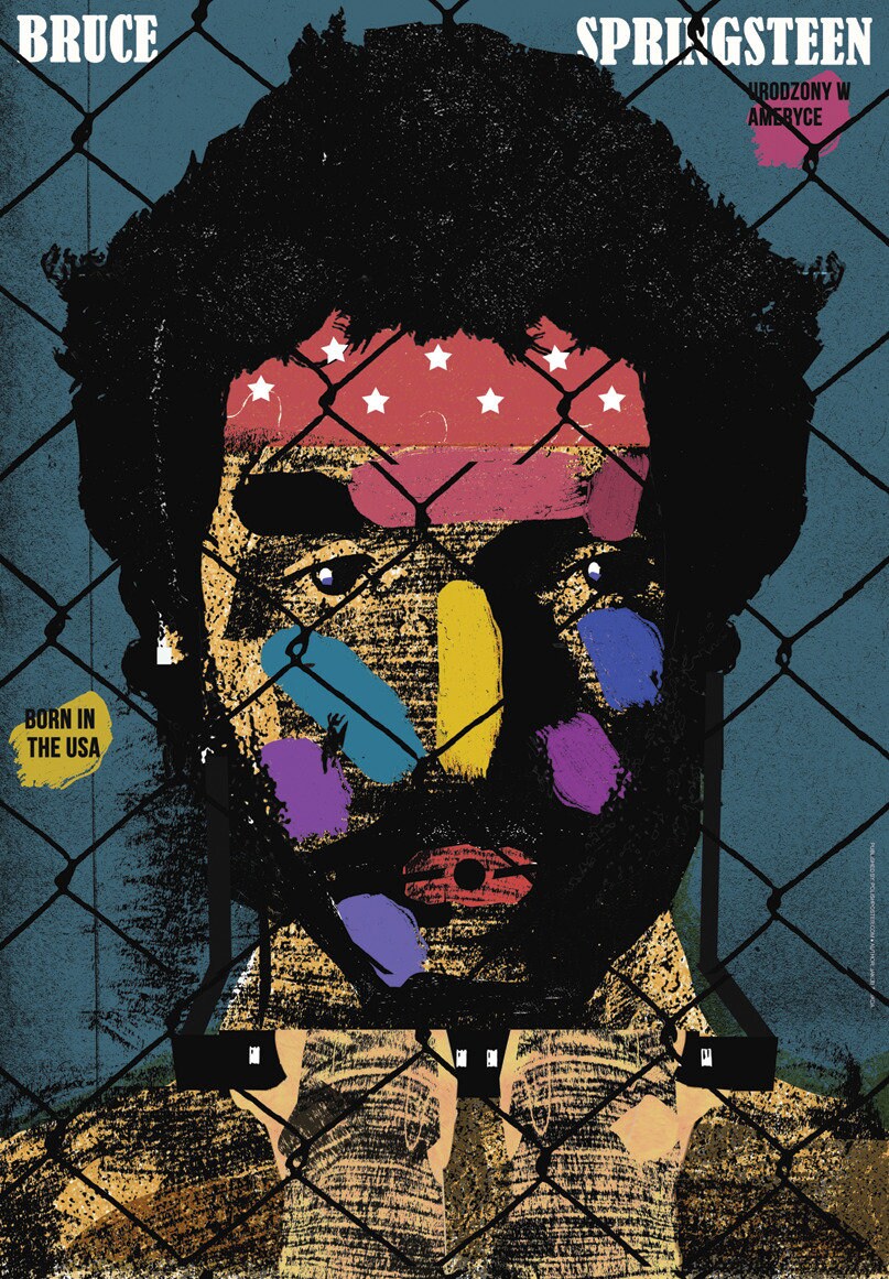 Bruce Springsteen Born in the USA Original Tribute Polish - Etsy