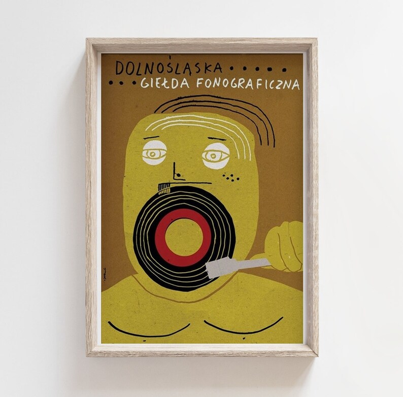 Vinyl Record Fair Original Polish Poster Print - Etsy Canada