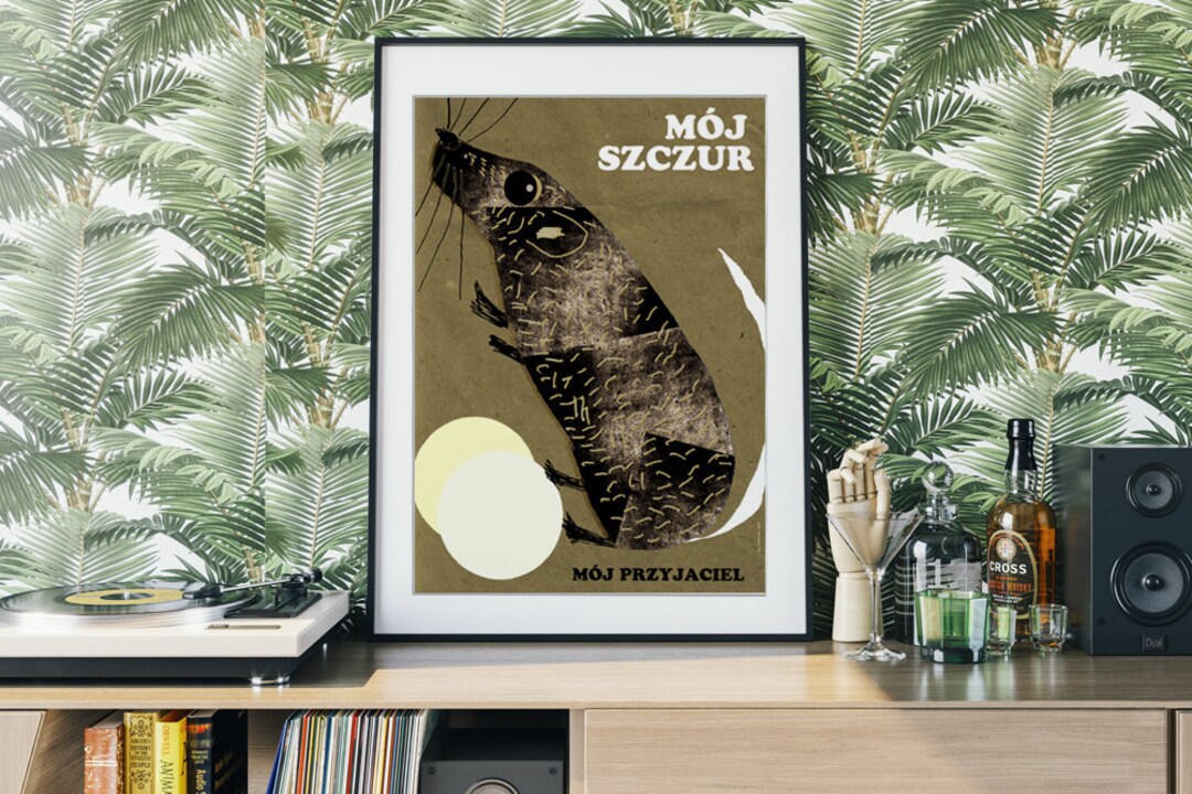 My Rat, My Friend, Original Polish Poster, Print, Illustration, Art ...