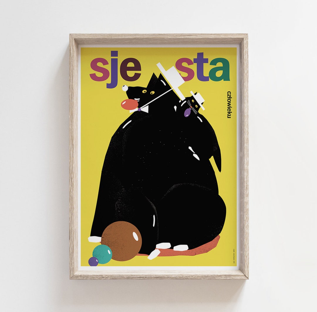 Siesta, Man! Chillout, Relax Original Polish Poster, Print ...