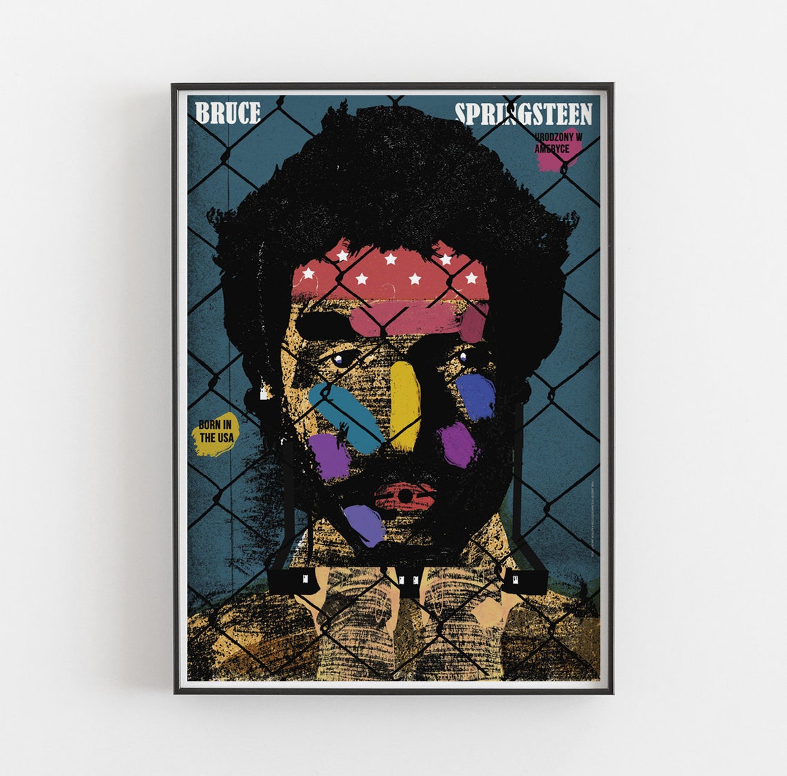 Bruce Springsteen Born in the USA Original Tribute Polish | Etsy