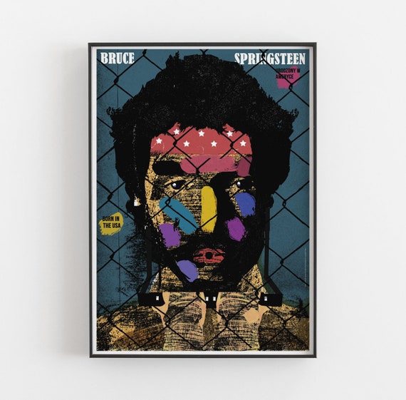 Bruce Springsteen Born in the USA Original Tribute Polish | Etsy