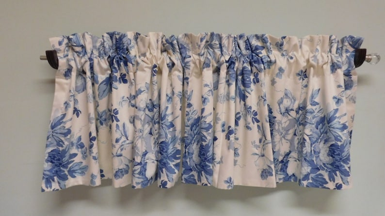 Vintage Elsa Blue by Ralph Lauren-custom Valances From New Fabric-lined ...