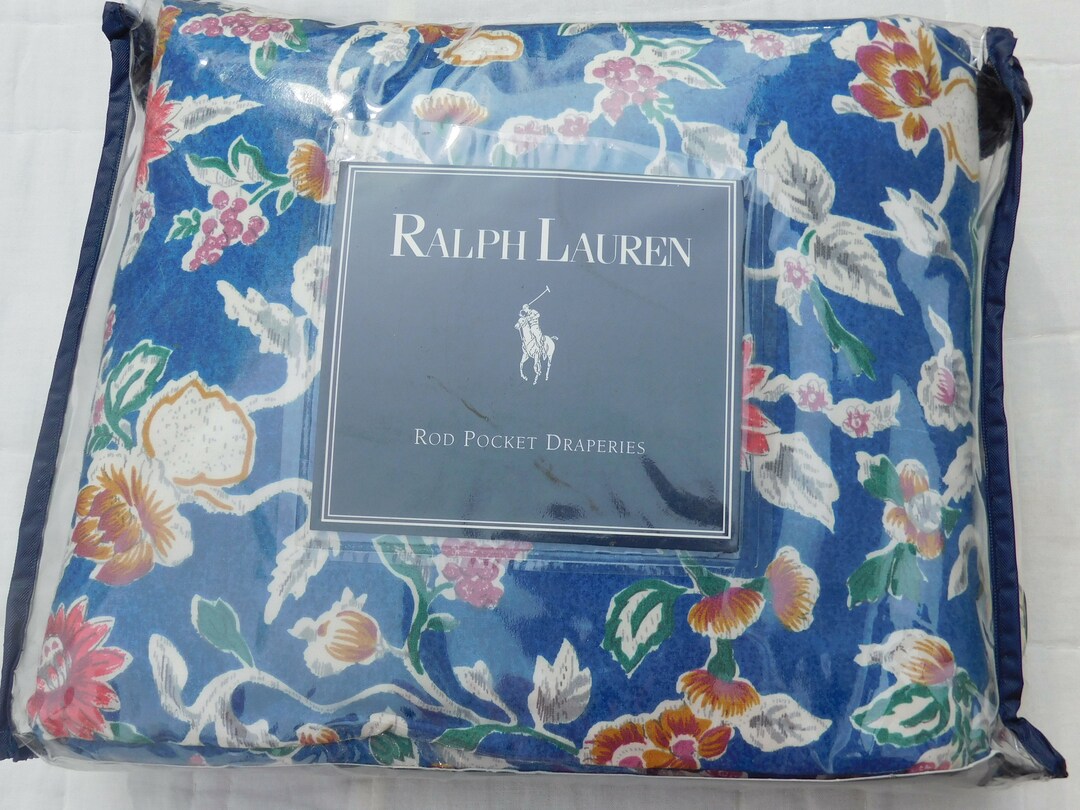 Ralph Lauren Drapes Jardin 84" Long-rod Pocket-lined-2 Available - Etsy