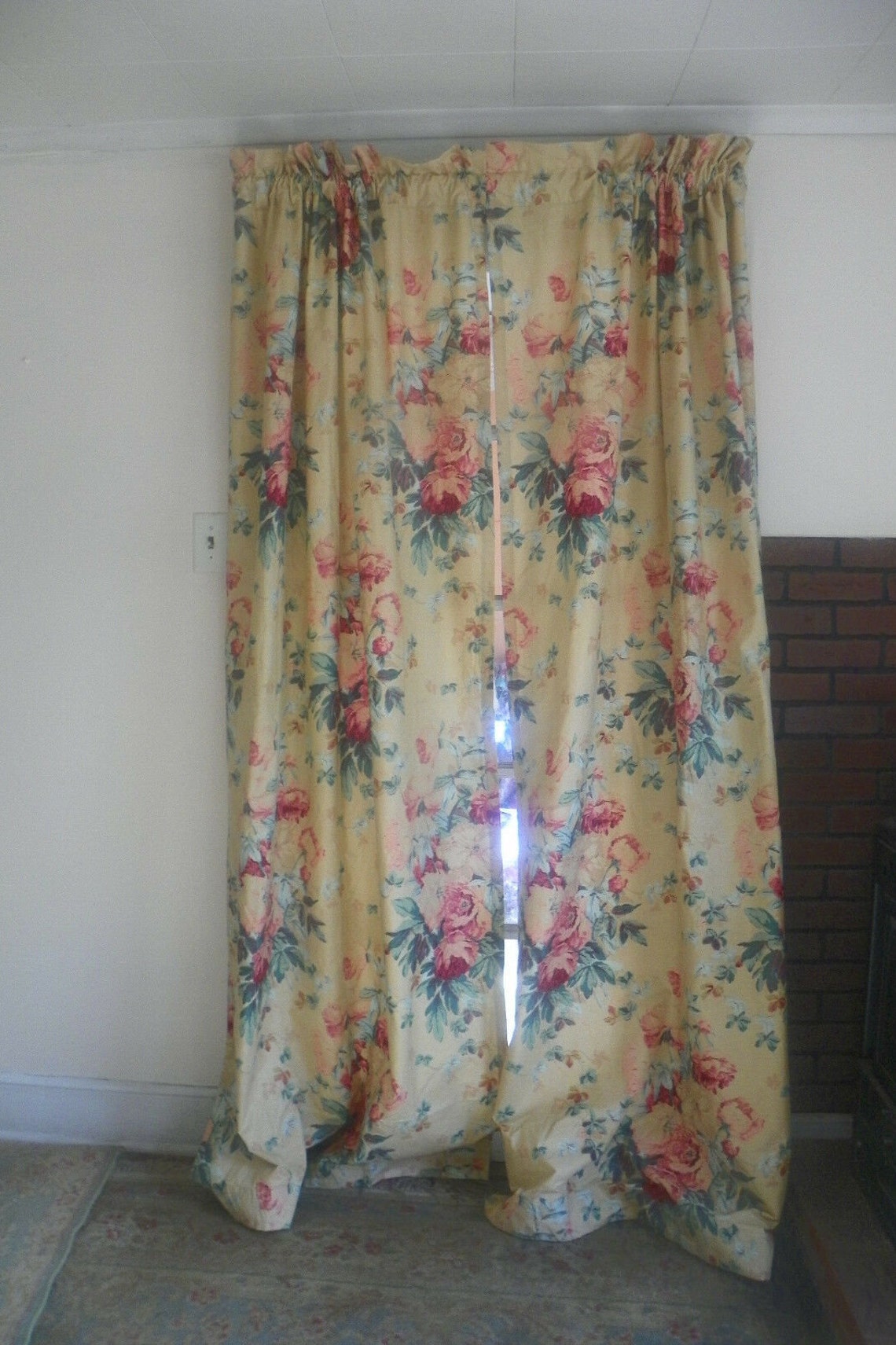 Vintage Ralph Lauren Drapes-elsa Grasslands-6 Pairs Available-cotton ...