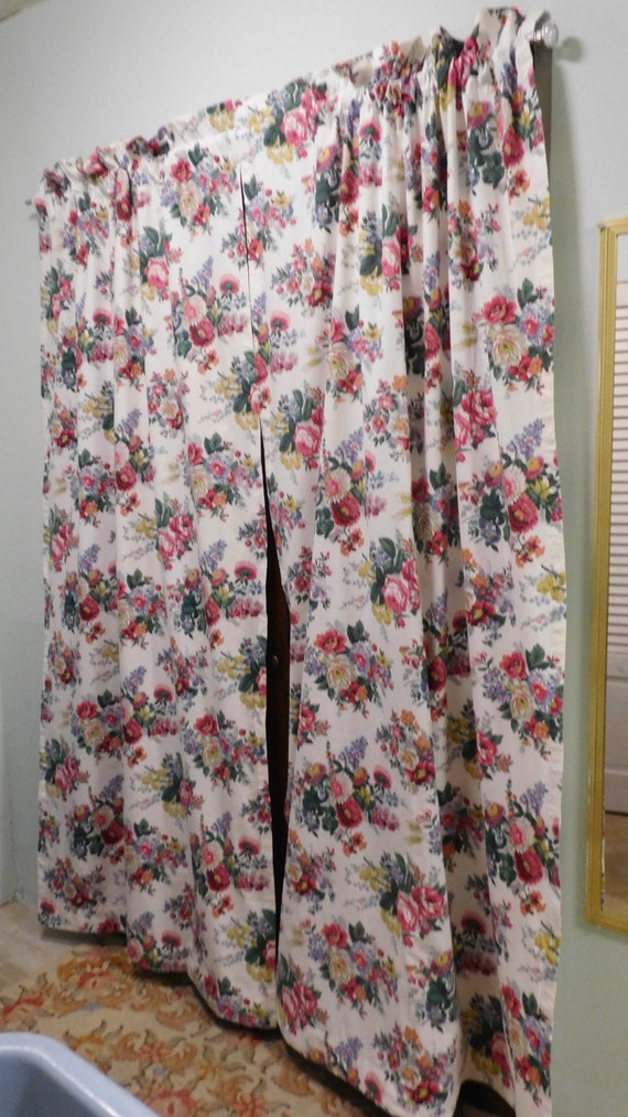 Vintage Elaine Ralph Lauren Drapes or Adjustable Valances | Etsy