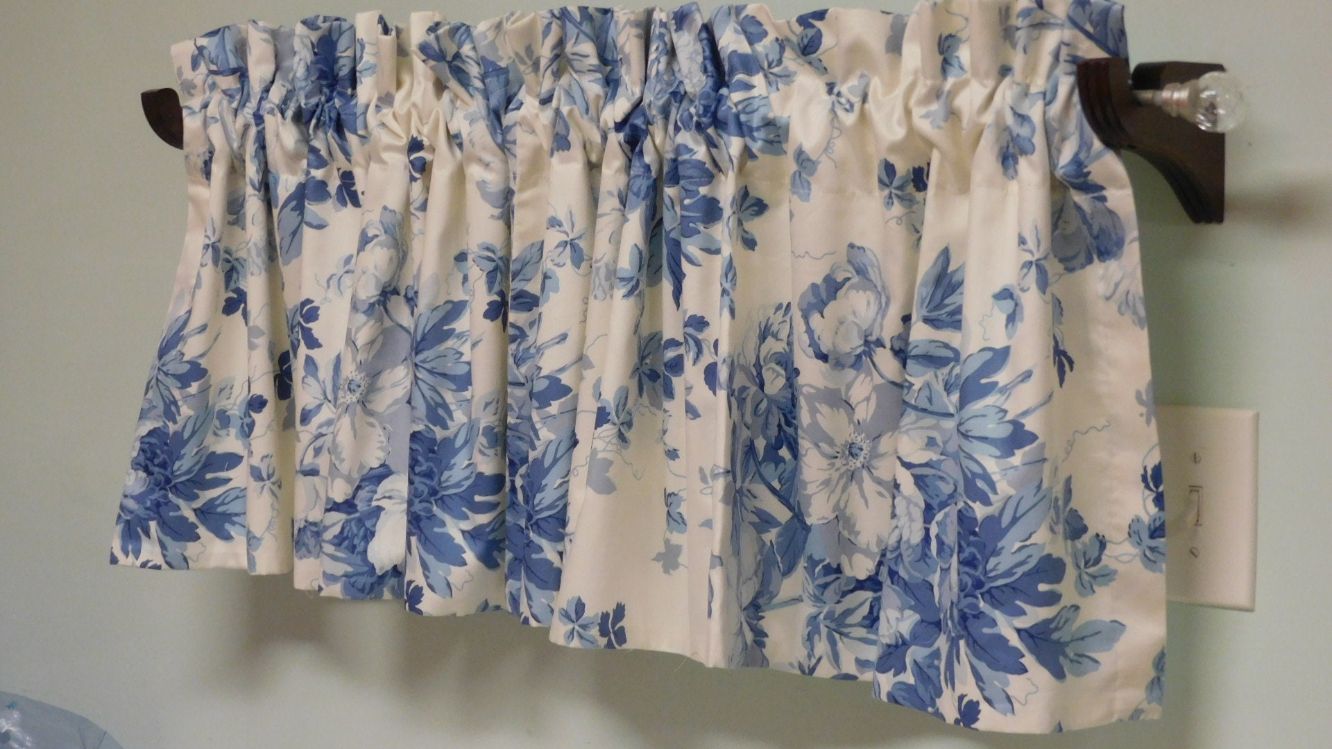 Vintage Elsa Blue by Ralph Lauren-custom Valances From New Fabric-lined ...