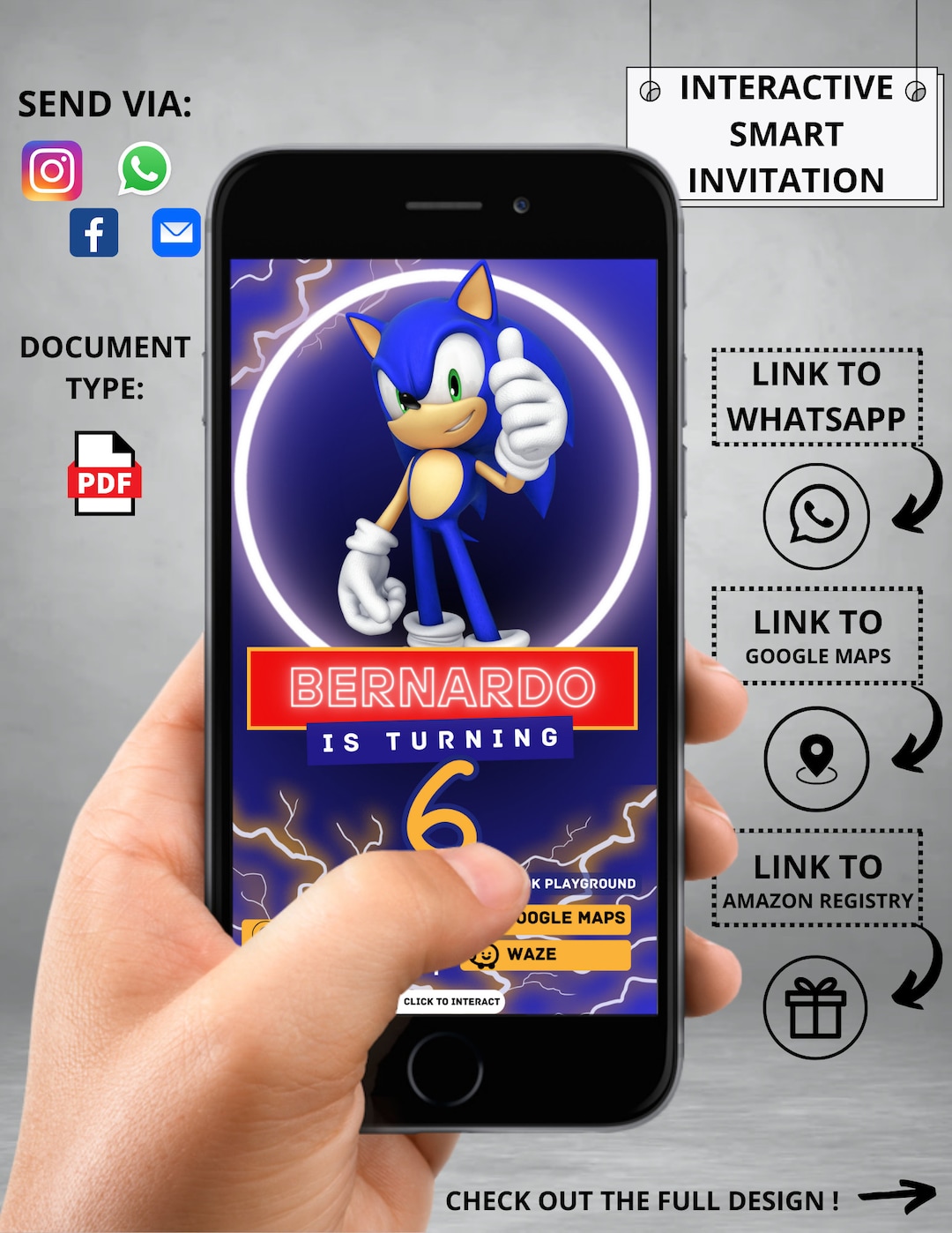 SONIC Invitation, Smart Invitation, Interactive Invitation, Gift Ideas ...