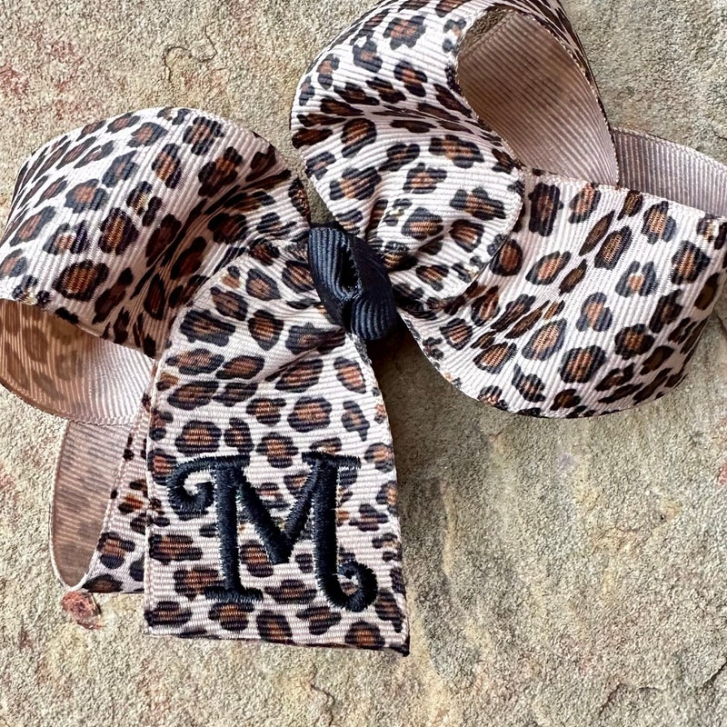 Cheetah Cheer Bows - Etsy