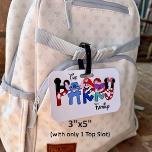 Personalized Family Name Stroller Tag, Amusement Theme Park Sign for ...