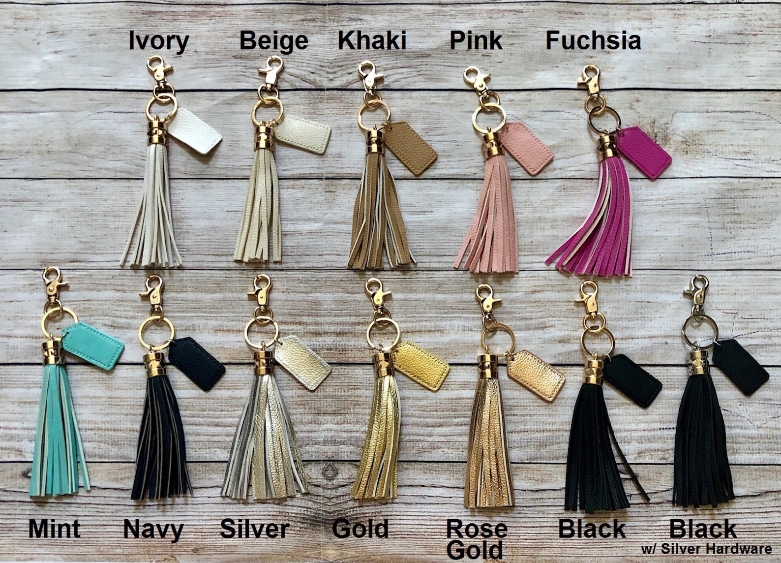 Monogrammed Tassel Keychainpersonalized Monogram Key - Etsy