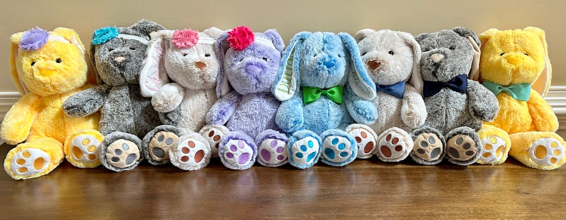 Personalized Easter Bunny Kids Stuffed Animal Plush Rabbit - Etsy