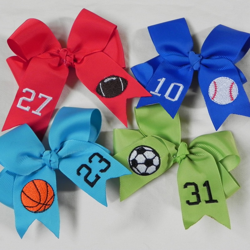 Sport Hair Bows - Etsy