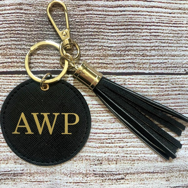 Monogram Keychain - Etsy