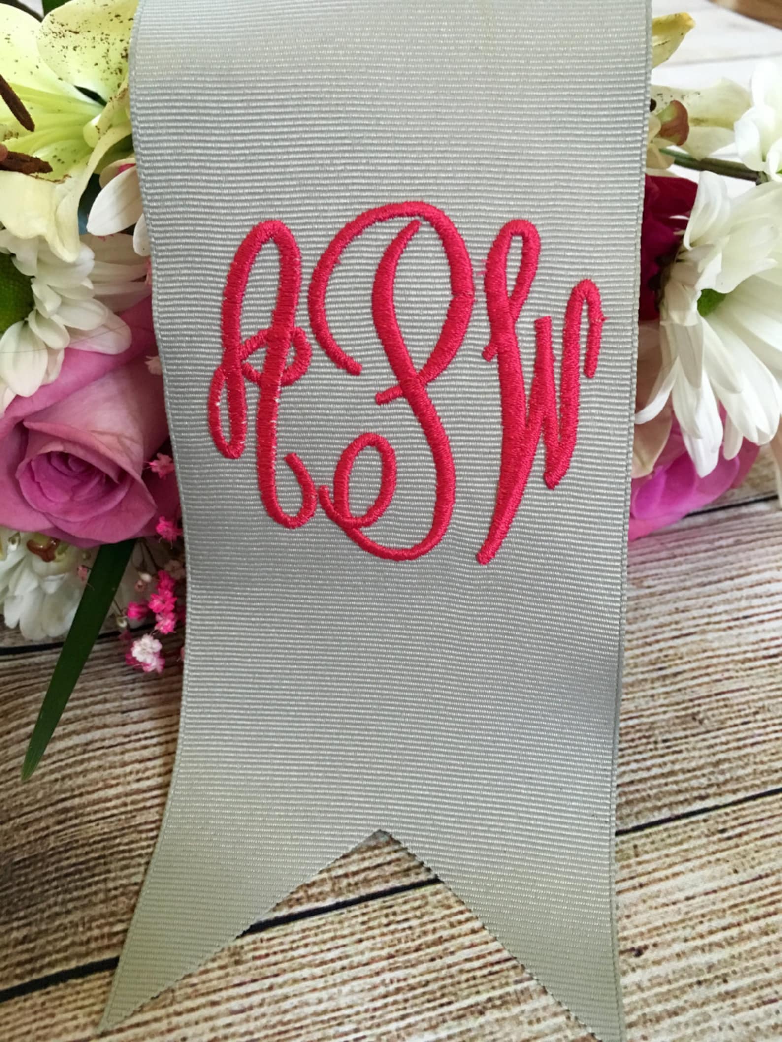 Wedding Flower Bouquet Ribbon Personalized for Bridal - Etsy