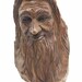 Face Carved in Log by Stu Martin in 1981. - Etsy