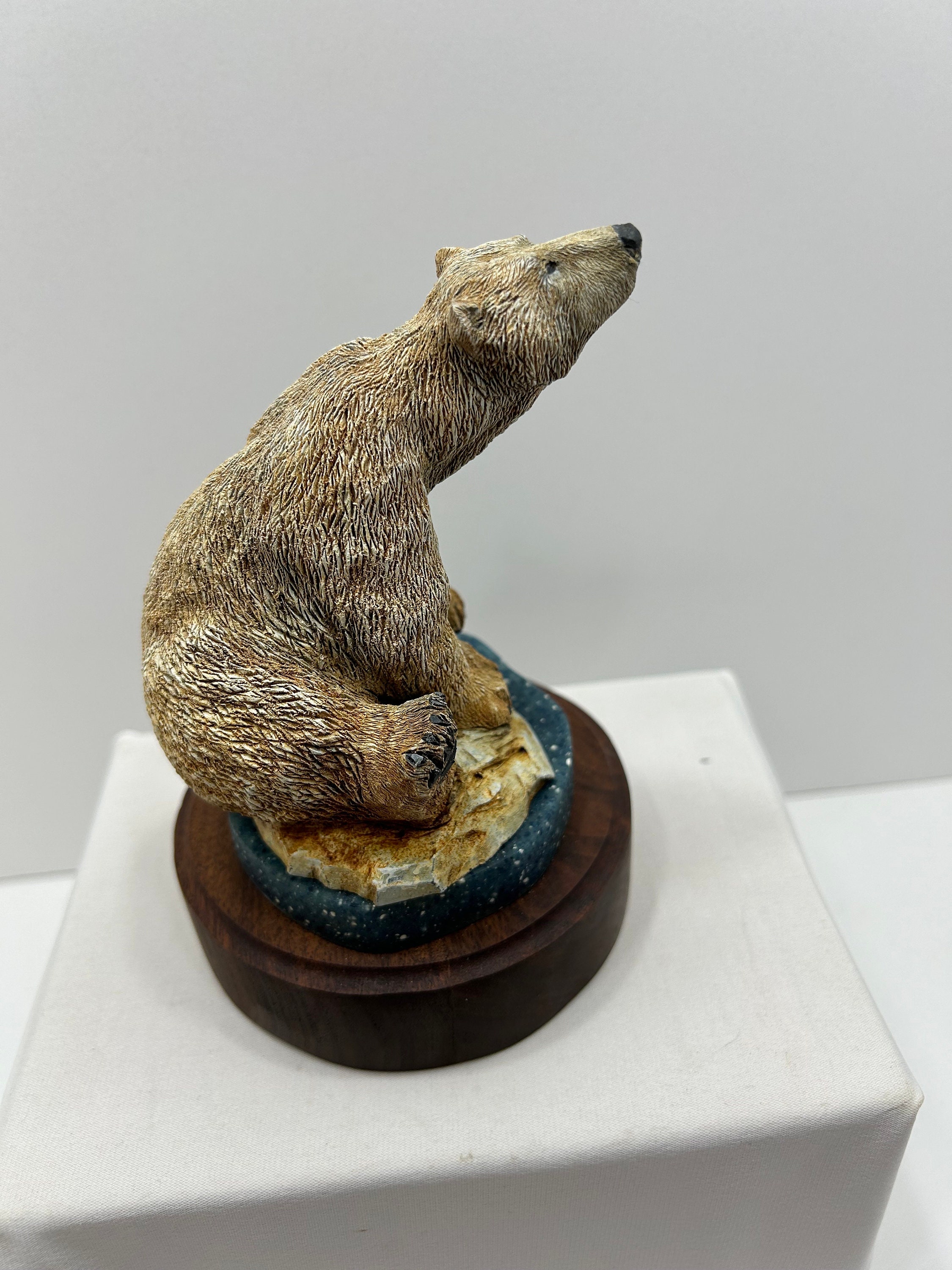 Polar Bear Hand Carved by Desiree Hajny in the 1990s. - Etsy