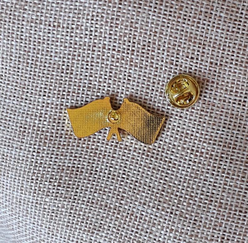 Ukrainian & Polish Flag Lapel Pin Gold Flag Poland Ukraine Badge UA+PL ...