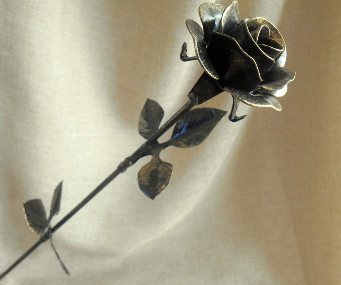 Metal Rose Golden Color Decoration Floral Roses Gift Flower - Etsy