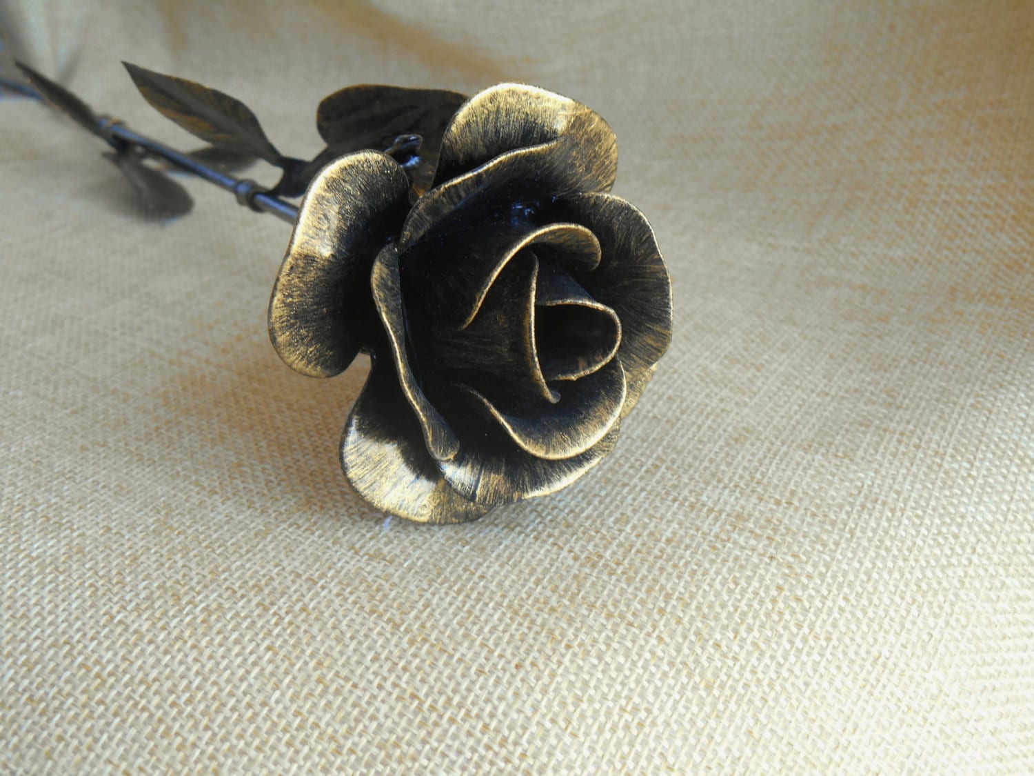 Metal Rose Golden Color Decoration Floral Roses Gift Flower | Etsy