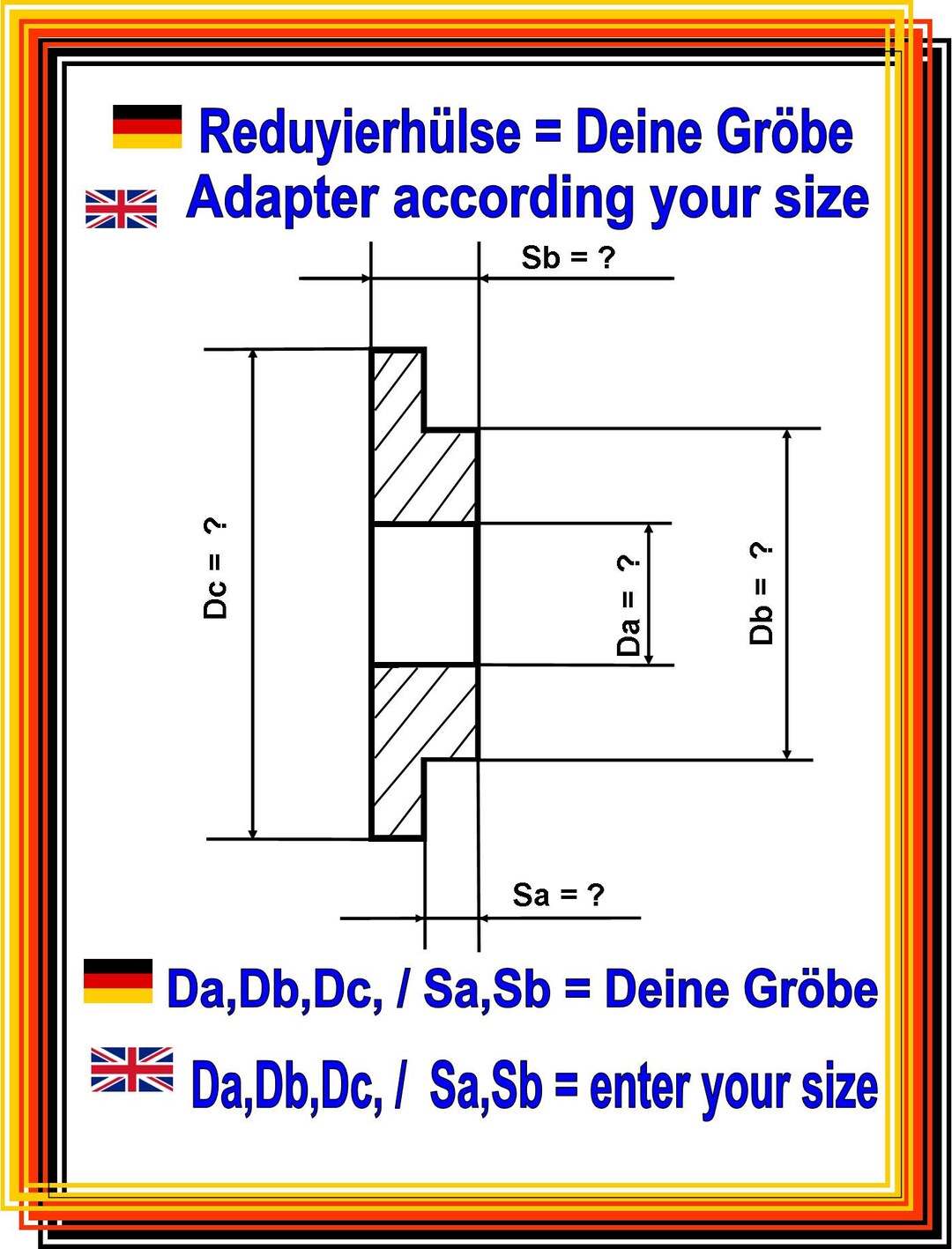 Set of 4 Bench Grinder Adapter BUSHING According Your Size ...