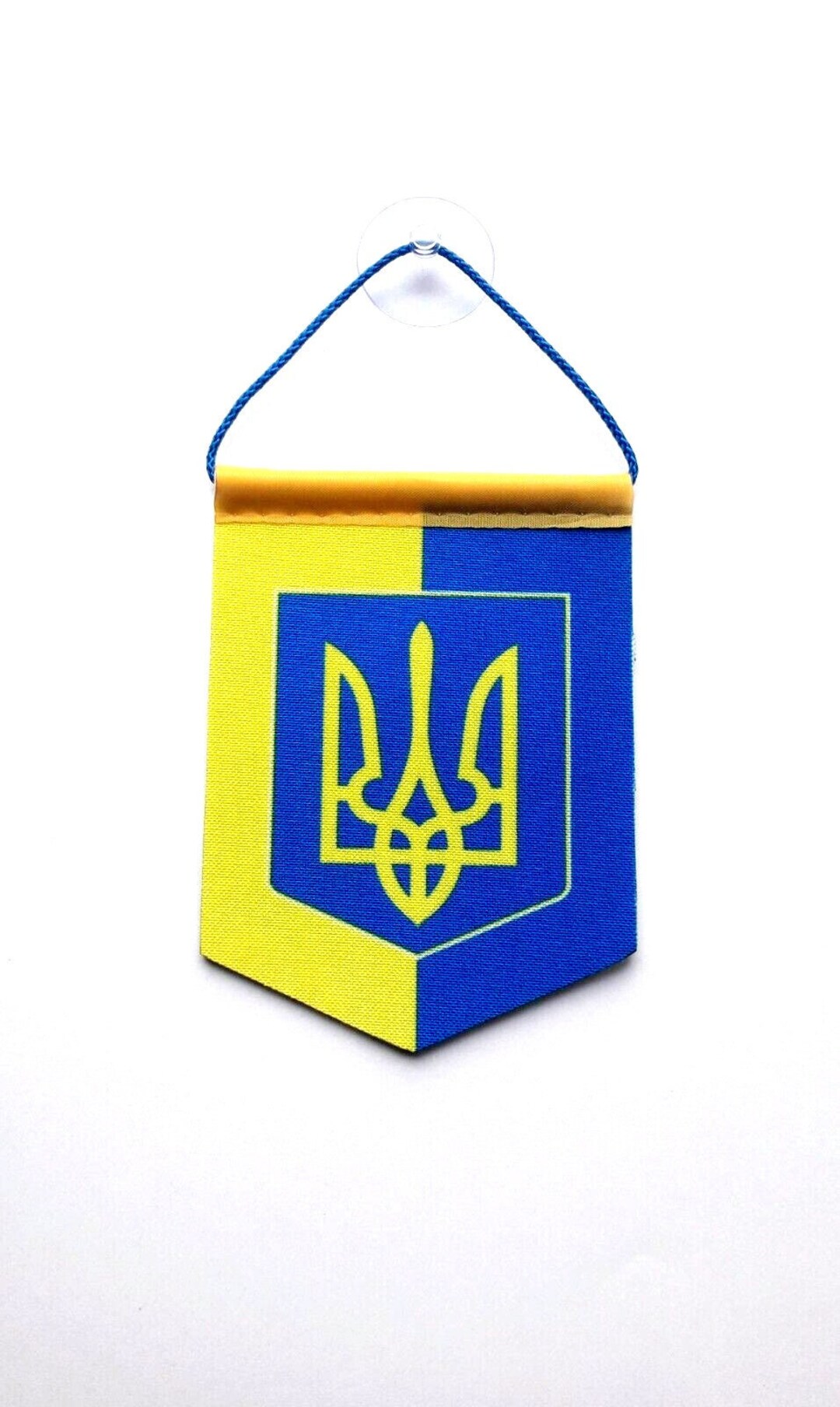 Ukrainian Coat of Arms Pennant Car Banner Tryzub Trident Flag - Etsy