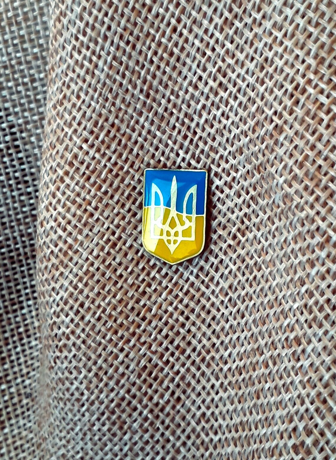 Ukrainian Lapel Pin Tryzub Trident Metal Golden Color - Etsy