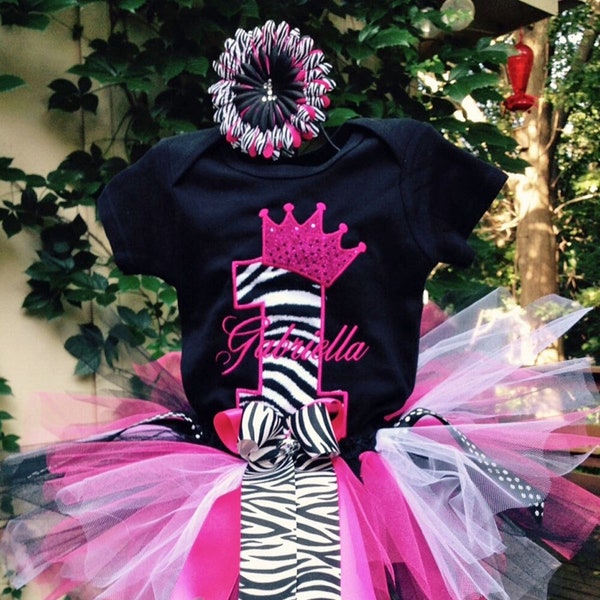 Hot Pink Zebra Tutu - Etsy