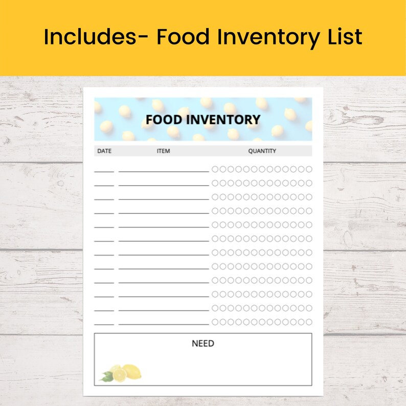 Meal Planner Templates, Grocery List, Weekly Meal Planning, Monthly ...