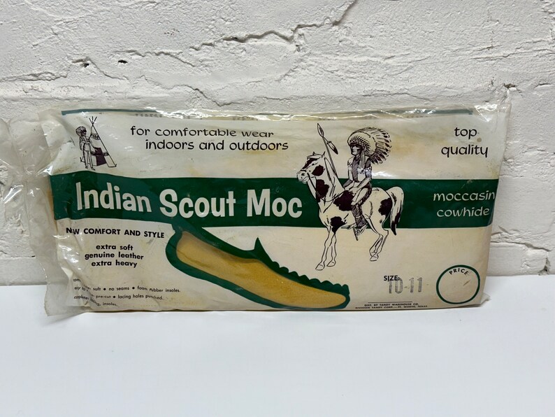 Vintage Tandy Leather Indian Scout Moc Kit - Etsy