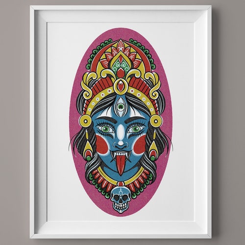 Goddess Kali Art Print | Etsy