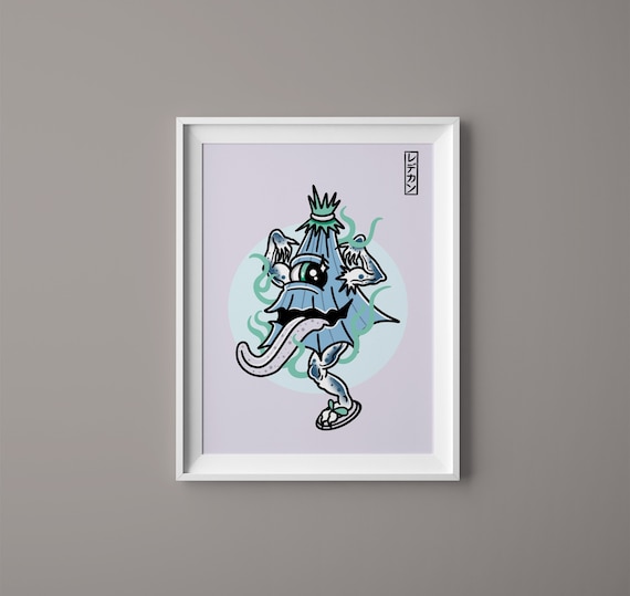 A5 Cute Yokai Monster Japanese Kasa-obake Art Print - Etsy UK