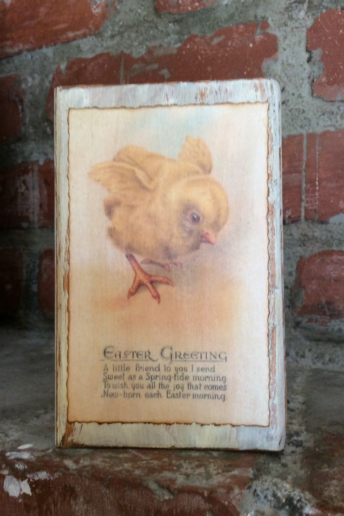 Vintage Easter Wood Blocks Shabby Chic Easter Decorations - Etsy