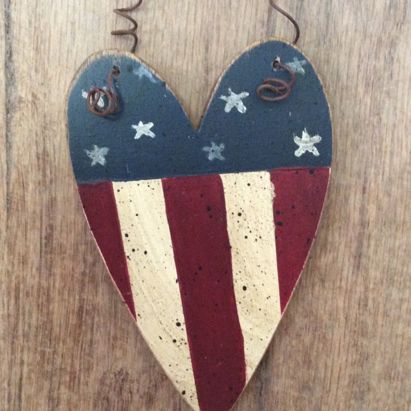Primitive Hearts - Etsy