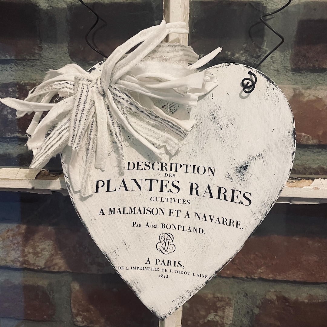 French Country Valentine Heart Decoration Farmhouse Valentine Day Peg ...