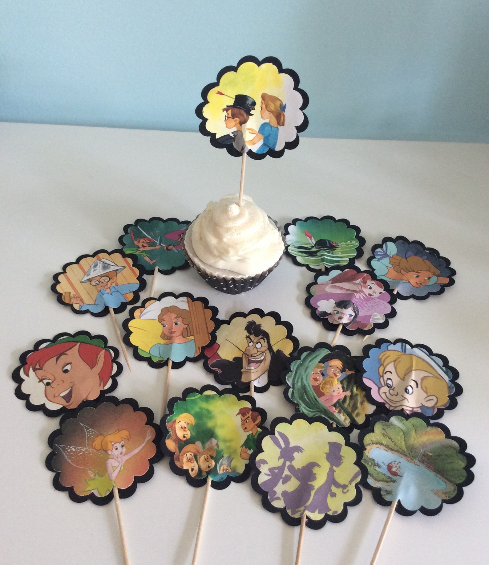 Peter Pan Birthday Package; Peter Pan Cupcake Toppers; Peter Pan Themed ...